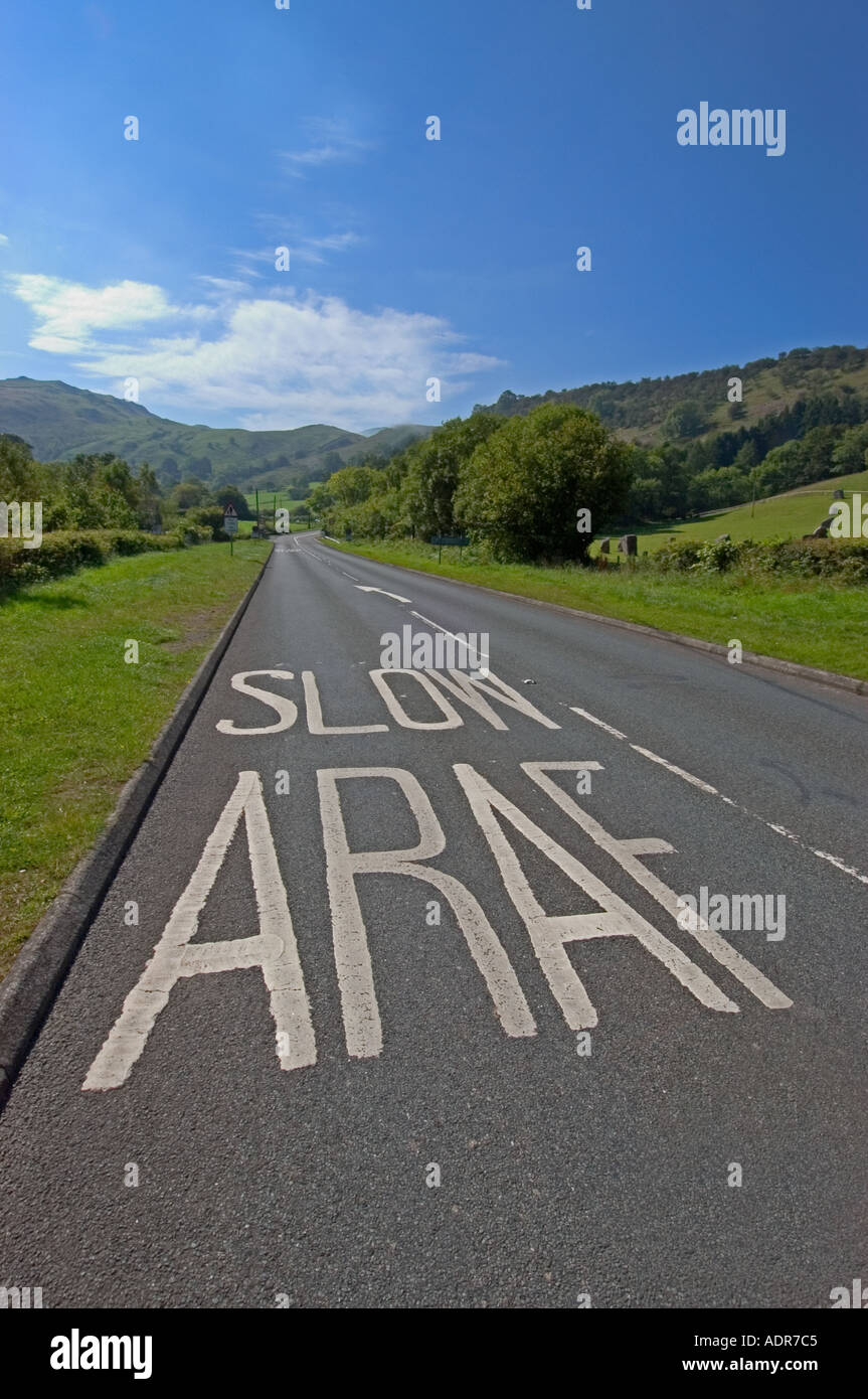 Welsh roadsign hi-res stock photography and images - Alamy
