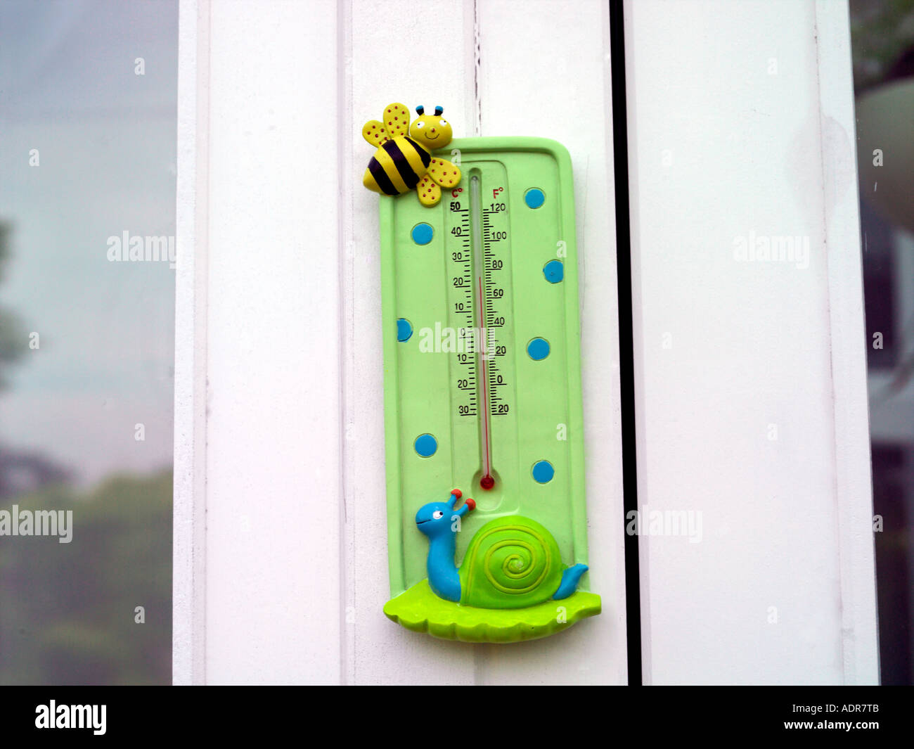 Thermometer Measuring over 70 Degrees with Fahrenheit and Centigrade ...