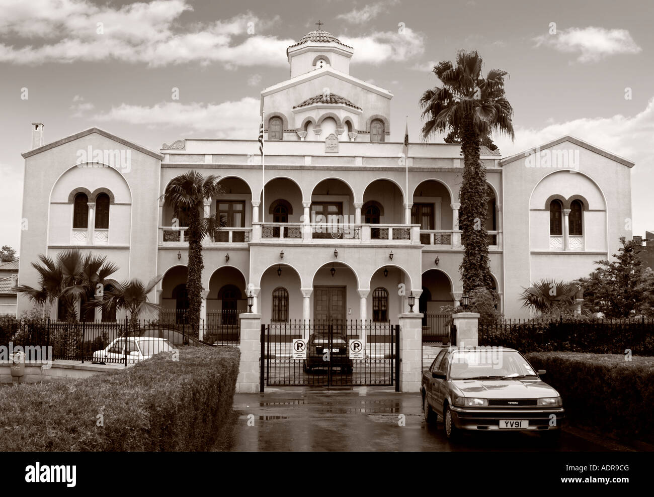 Bishopric building of Holy Bishopric Church of Panagia Katholiki in ...