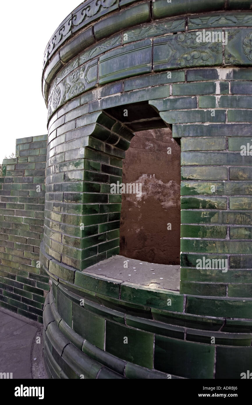CHINA BEIJING Green ceramic ovens at the Circular Mound Altar in the ...