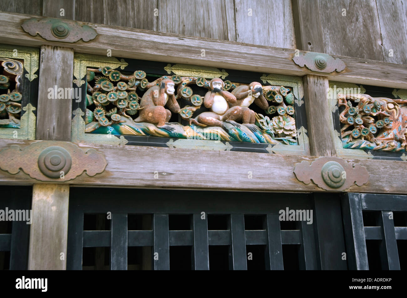 The Three Wise Monkeys Toshogu Shrine Nikko Tochigi Japan Asia Stock ...