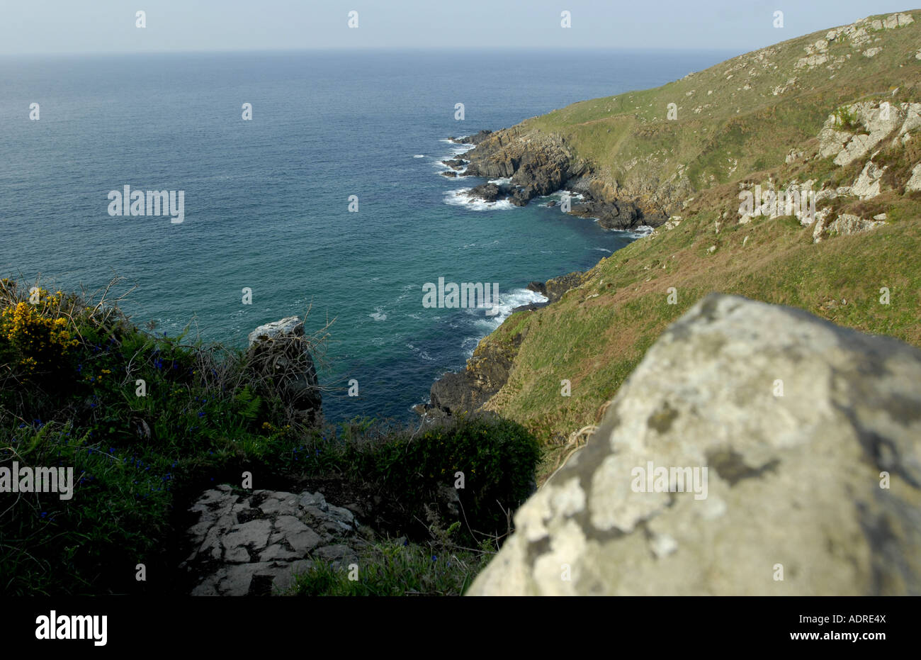 Coastal path, between St Ives and Zennor, Cornwall Stock Photo - Alamy