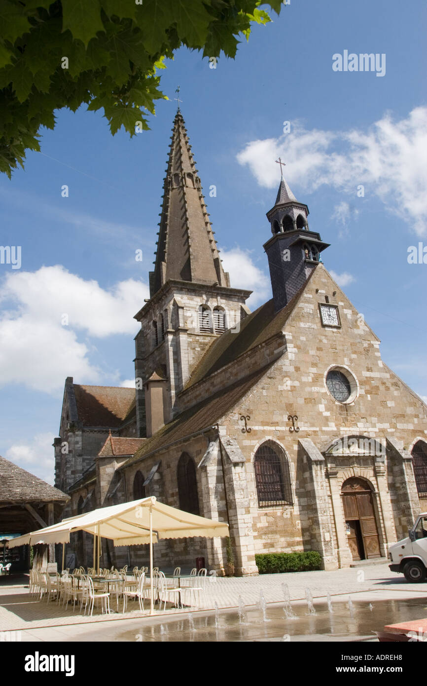 Church exterior in Nolay Burgandy France Stock Photo - Alamy