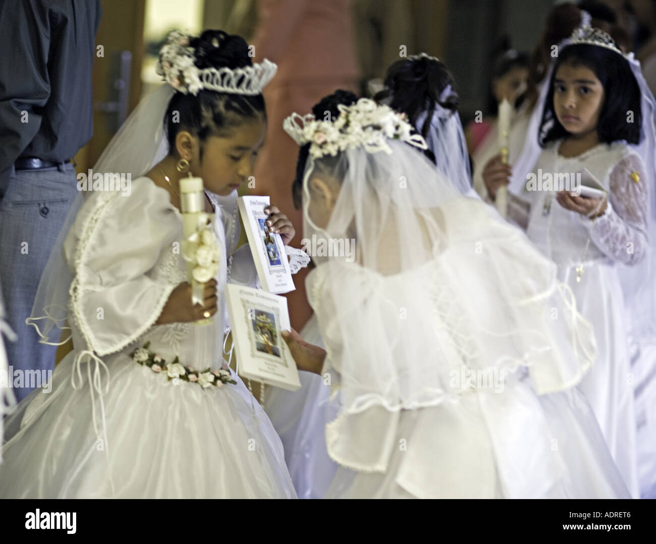 NORTH CAROLINA CHARLOTTE First Communion at Hispanic Catholic Church in ...