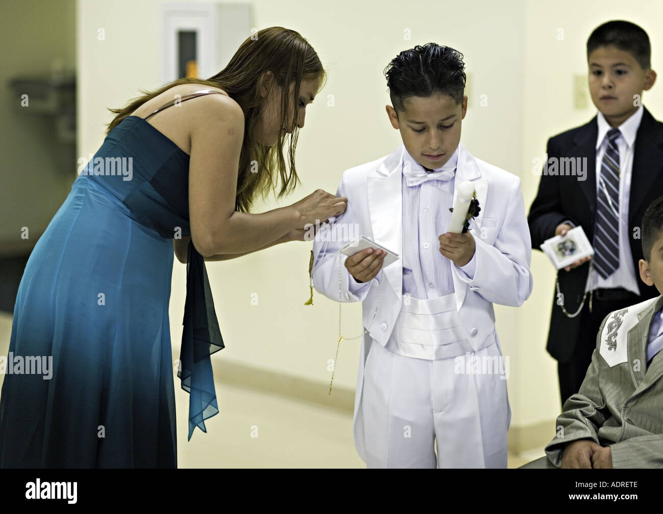 NORTH CAROLINA CHARLOTTE First Communion at Hispanic Catholic Church in ...
