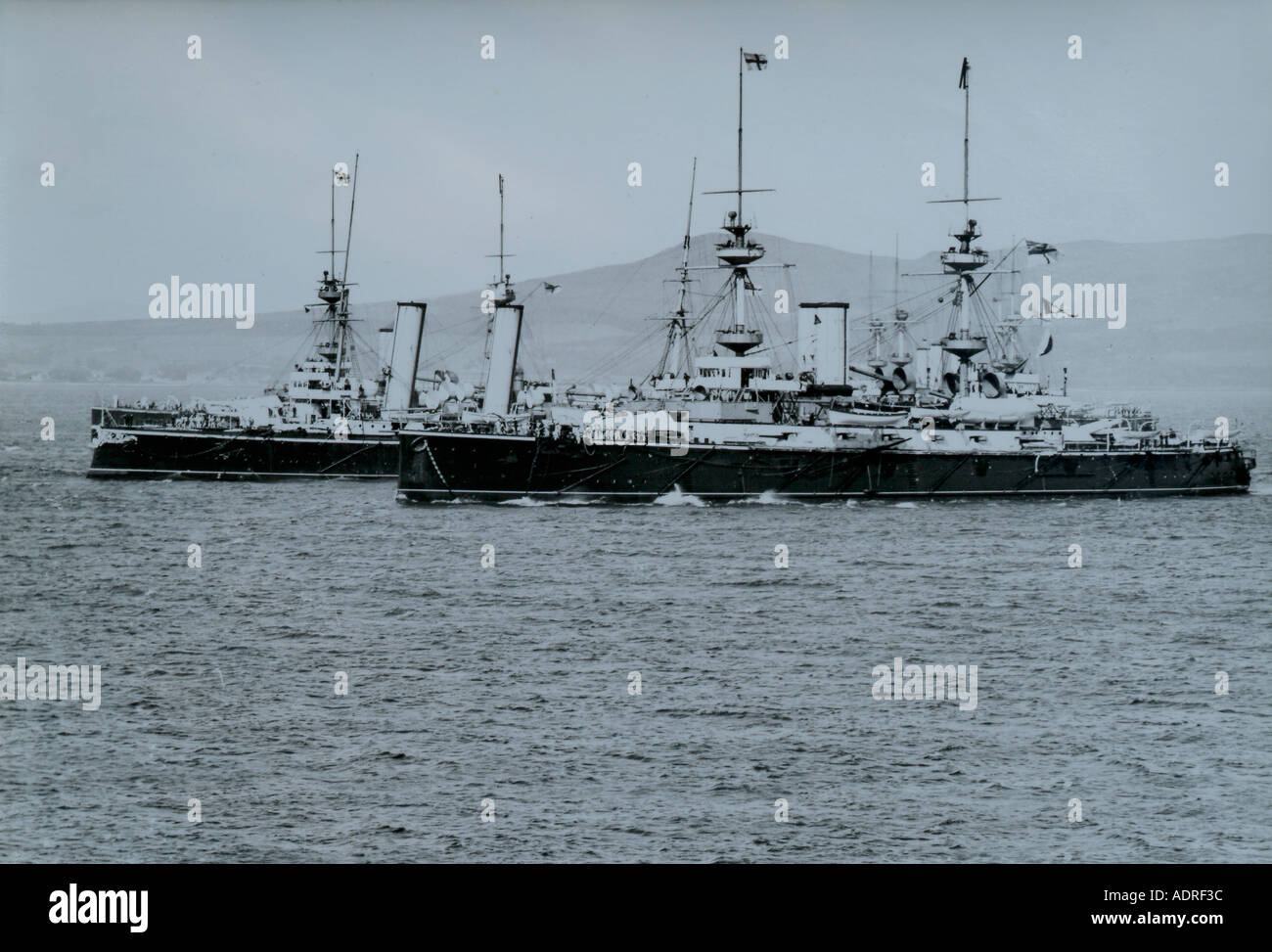 UK Scotland Firth of Clyde the Royal Navy warships of HMS Blake and in ...