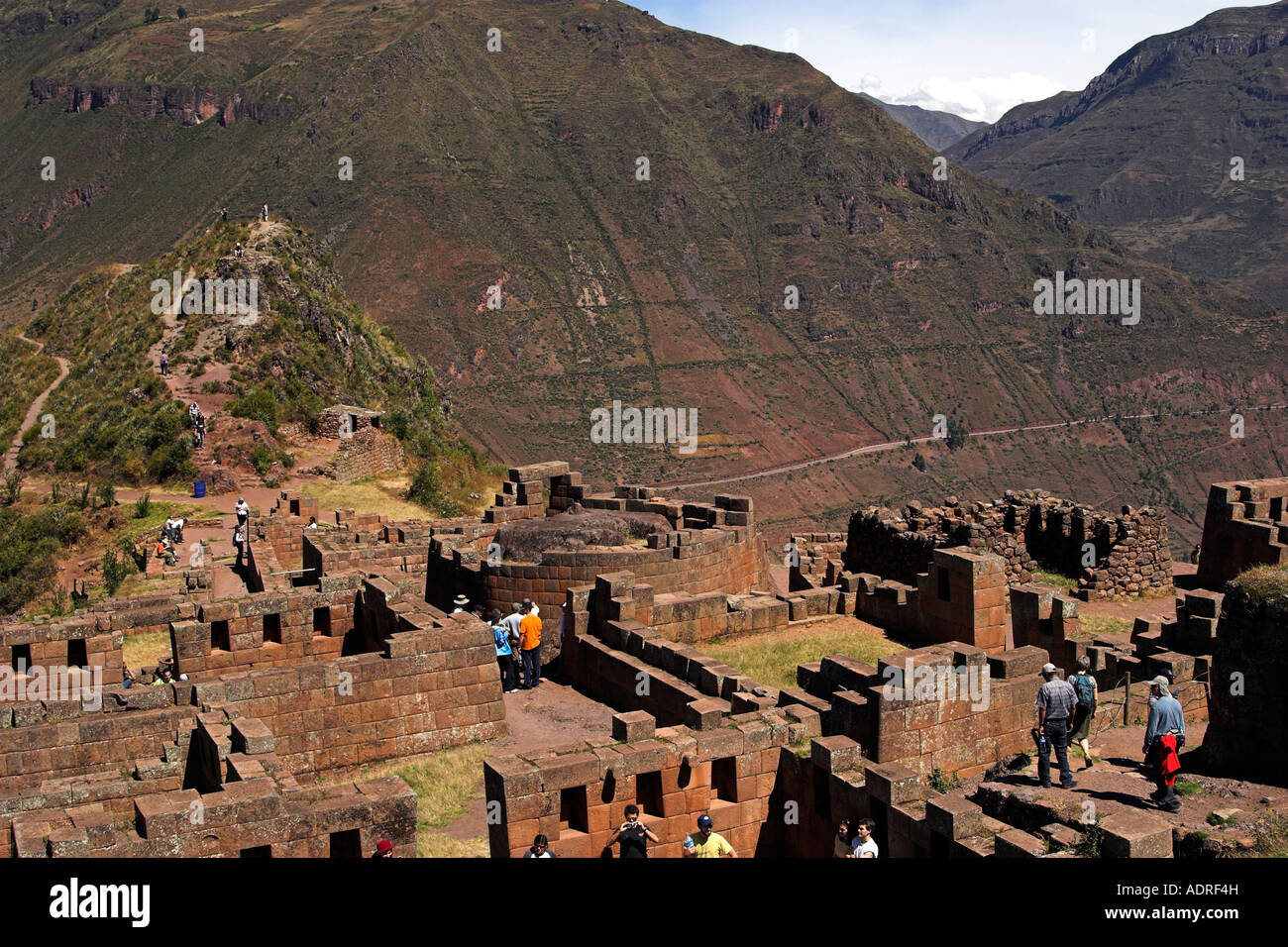 Inca ruins and archaeological site of Pisac, [Temple of the Sun ...