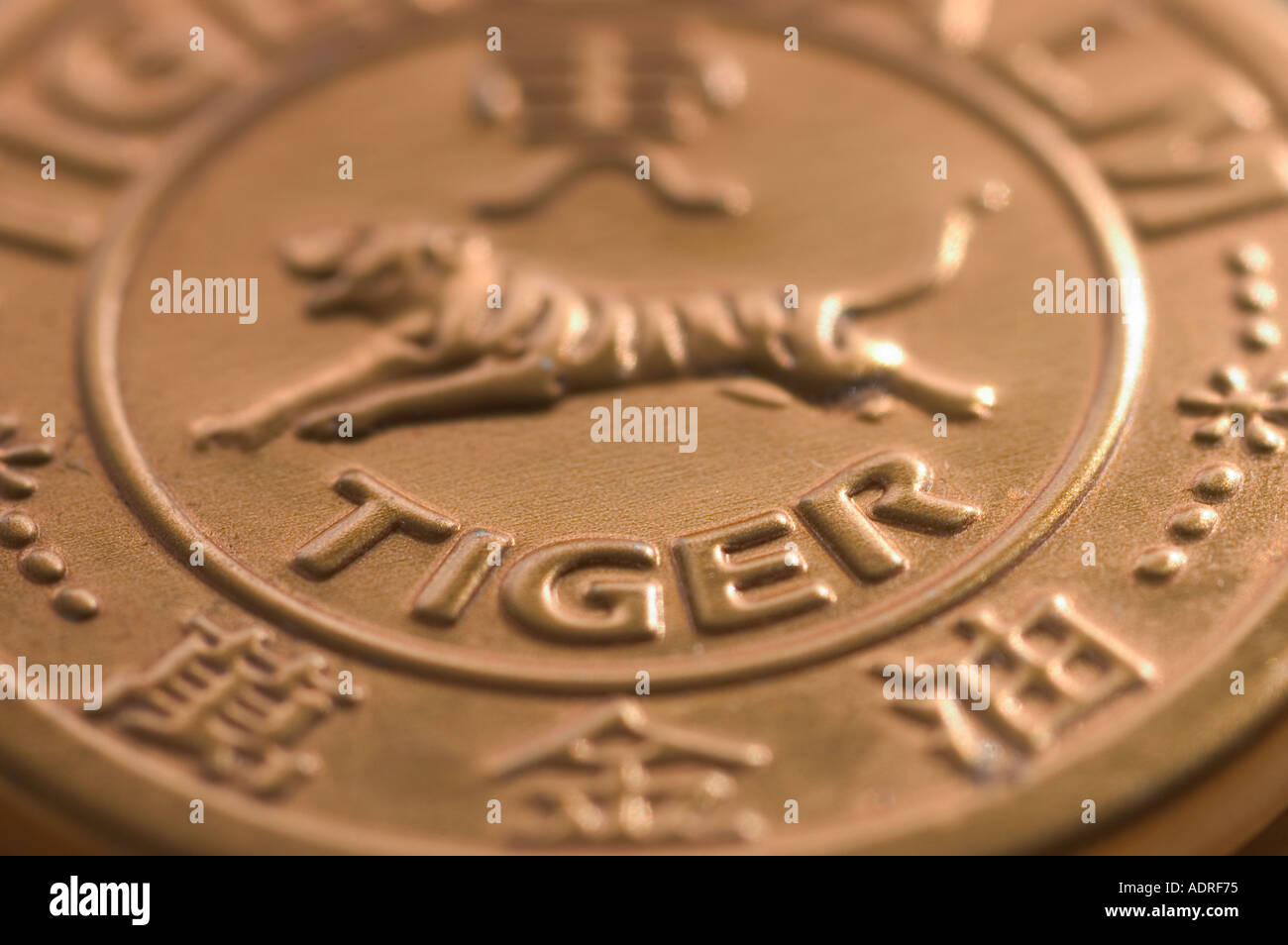 Tiger Balm, Jar cover showing a Tiger Stock Photo - Alamy
