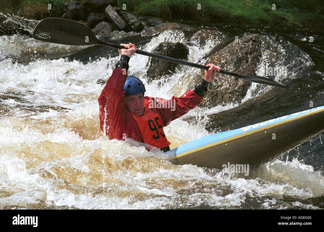 canoe slalom at bala wales Stock Photo - Alamy