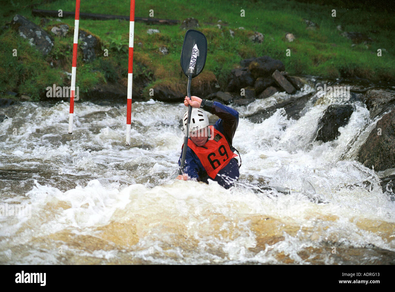 canoe slalom at bala wales Stock Photo - Alamy