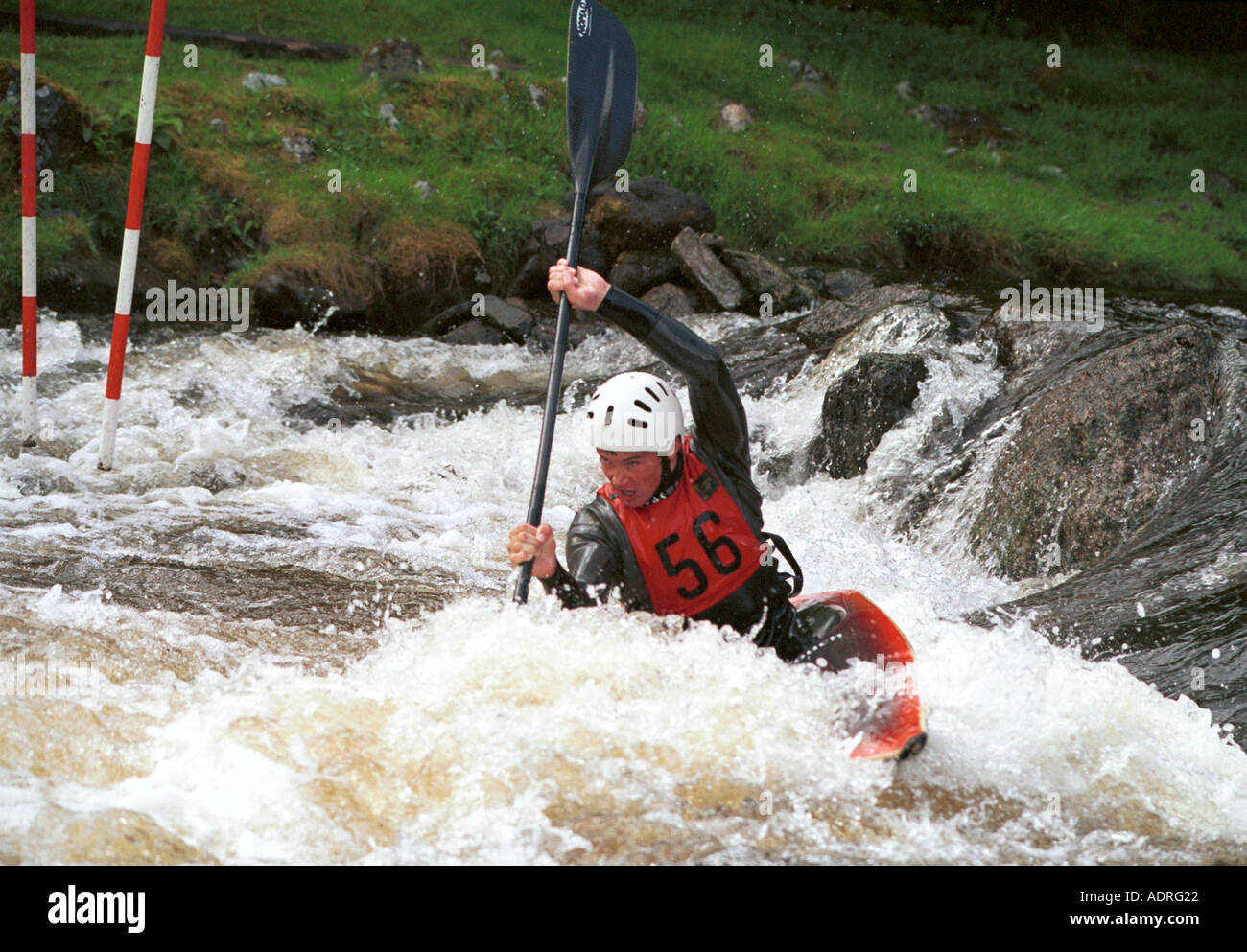 canoe slalom at bala wales Stock Photo - Alamy