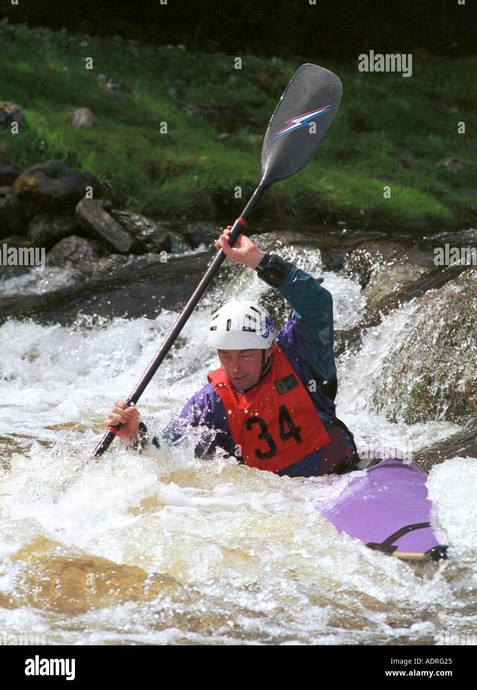 canoe slalom at bala wales Stock Photo - Alamy
