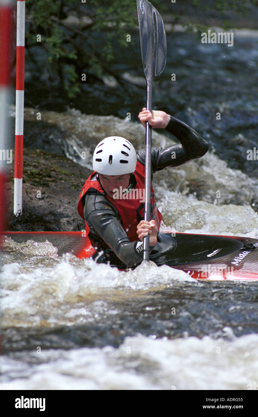 Canoe slalom bala wales hi-res stock photography and images - Alamy