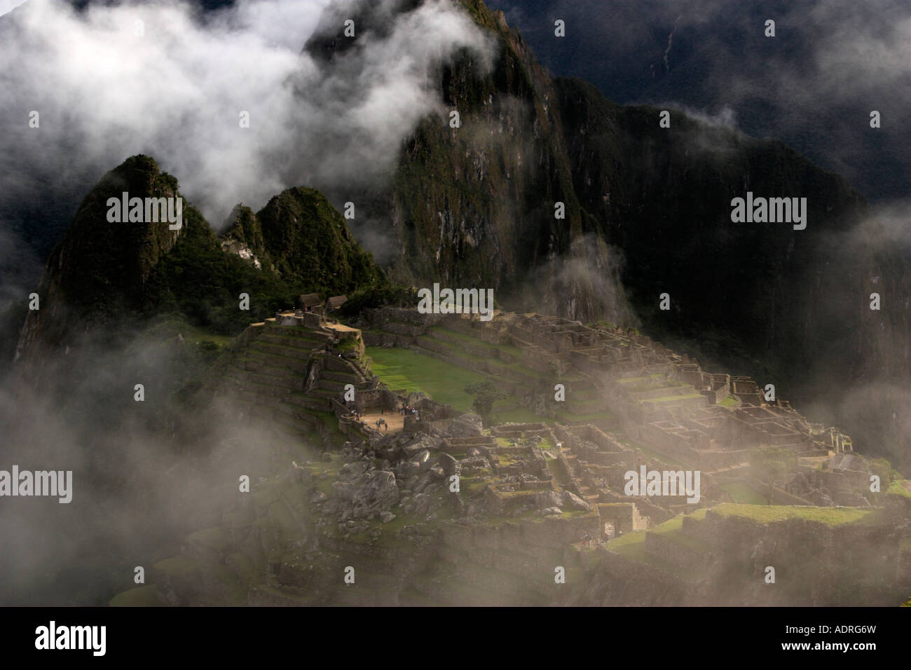 Machu Picchu, Lost City of the Incas, Peru, view over ancient Inca ...