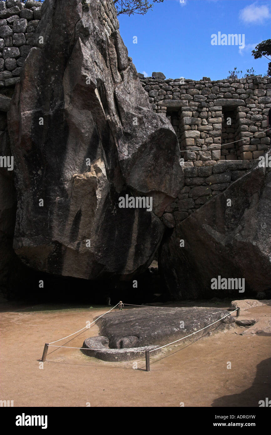 [Temple of the Condor], [Machu Picchu], Peru, "South America Stock ...