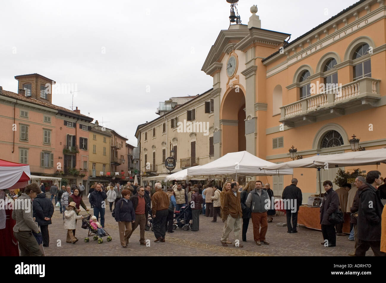 Moncalvo near Asti Piedmont Piemonte Italy truffles market Mercato di ...