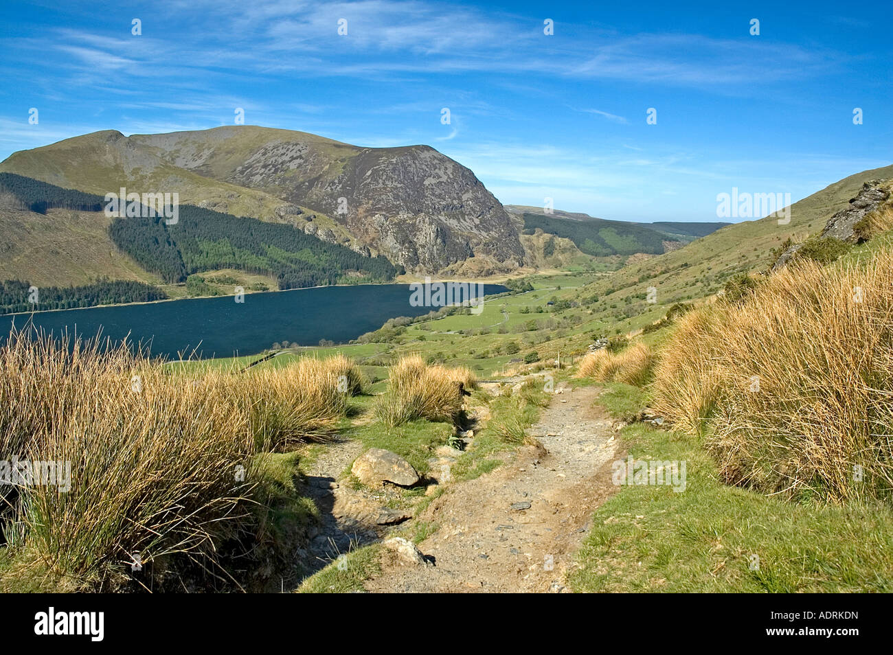 View from the Snowdon Ranger Path,North Wales UK Stock Photo - Alamy