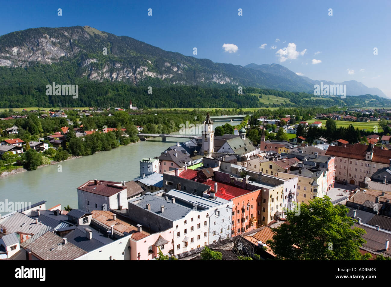 Rattenberg Inn river Tyrol Austria Stock Photo - Alamy