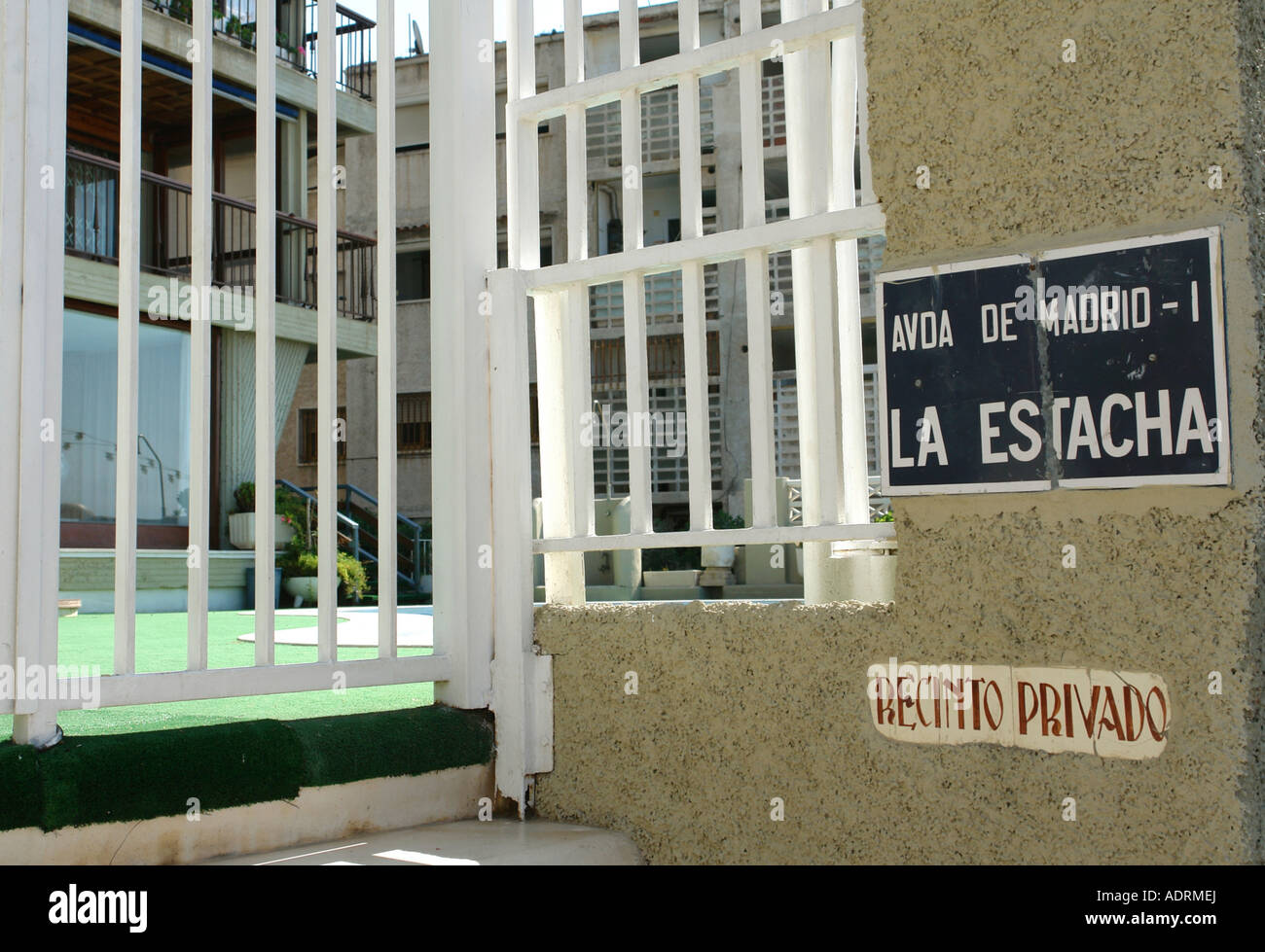 Beach sign benidorm hi-res stock photography and images - Alamy