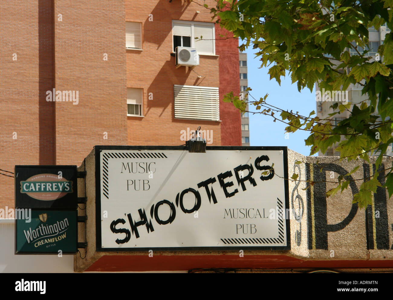Pub sign benidorm hi-res stock photography and images - Alamy