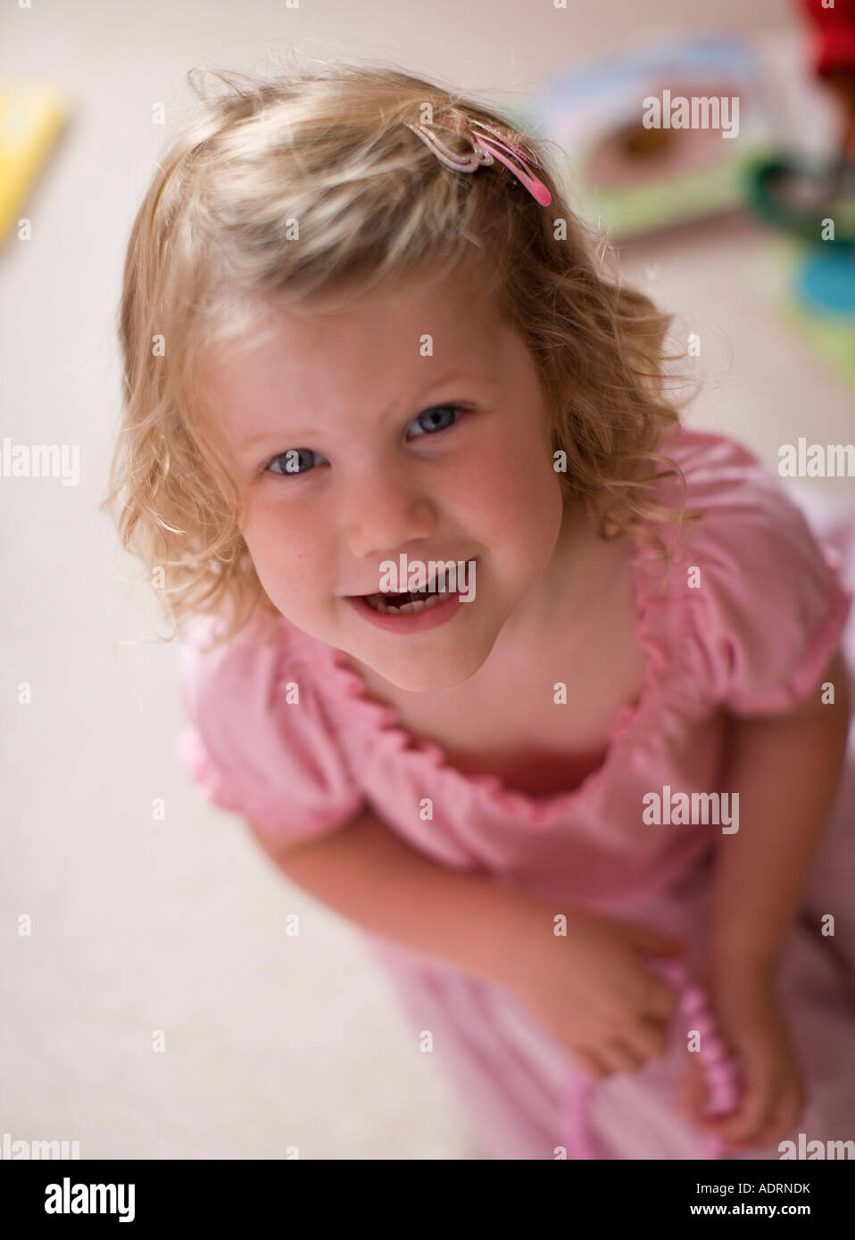 Girl looking up Stock Photo - Alamy