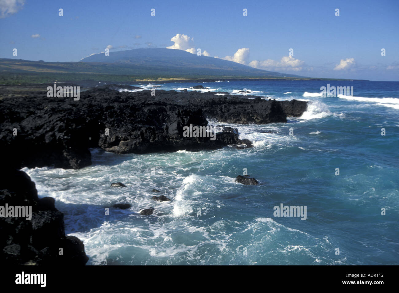 COMORES ISLANDS coast of Grand Comore with the Karthala volcano last ...