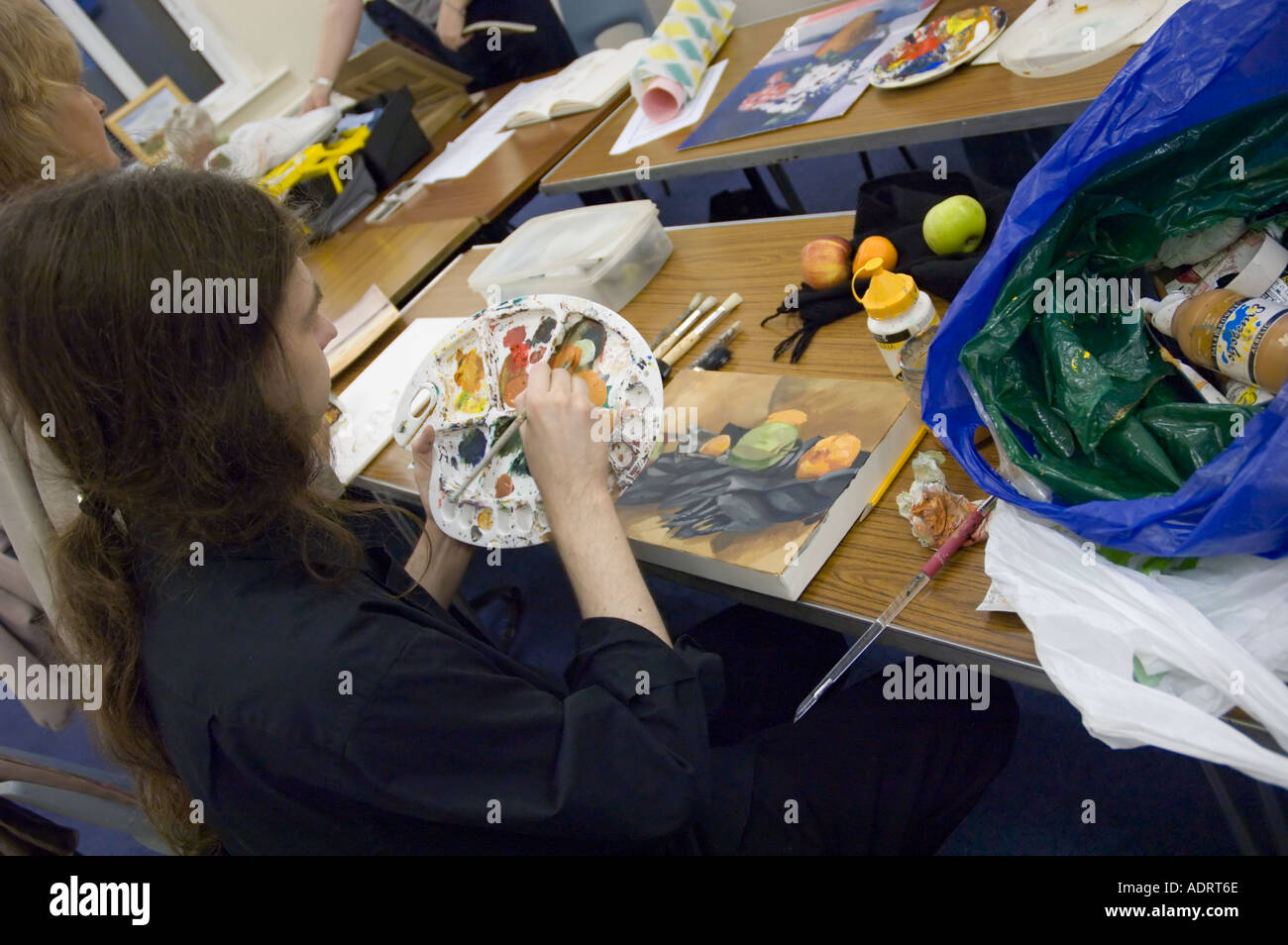 Artists at work Stock Photo - Alamy
