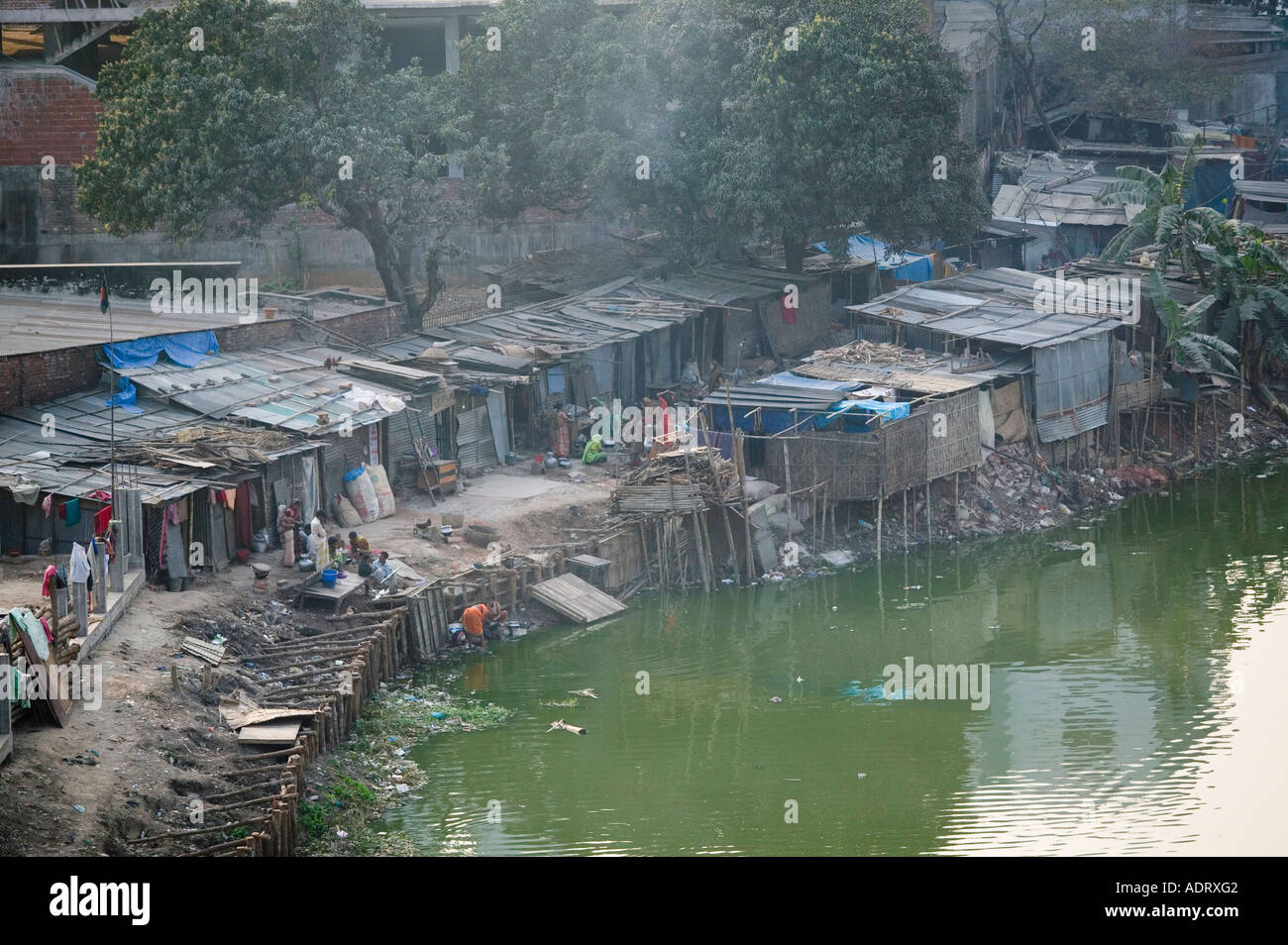 A slum on the banks of the Buriganga River Dhaka Bangladesh 2006 Stock ...