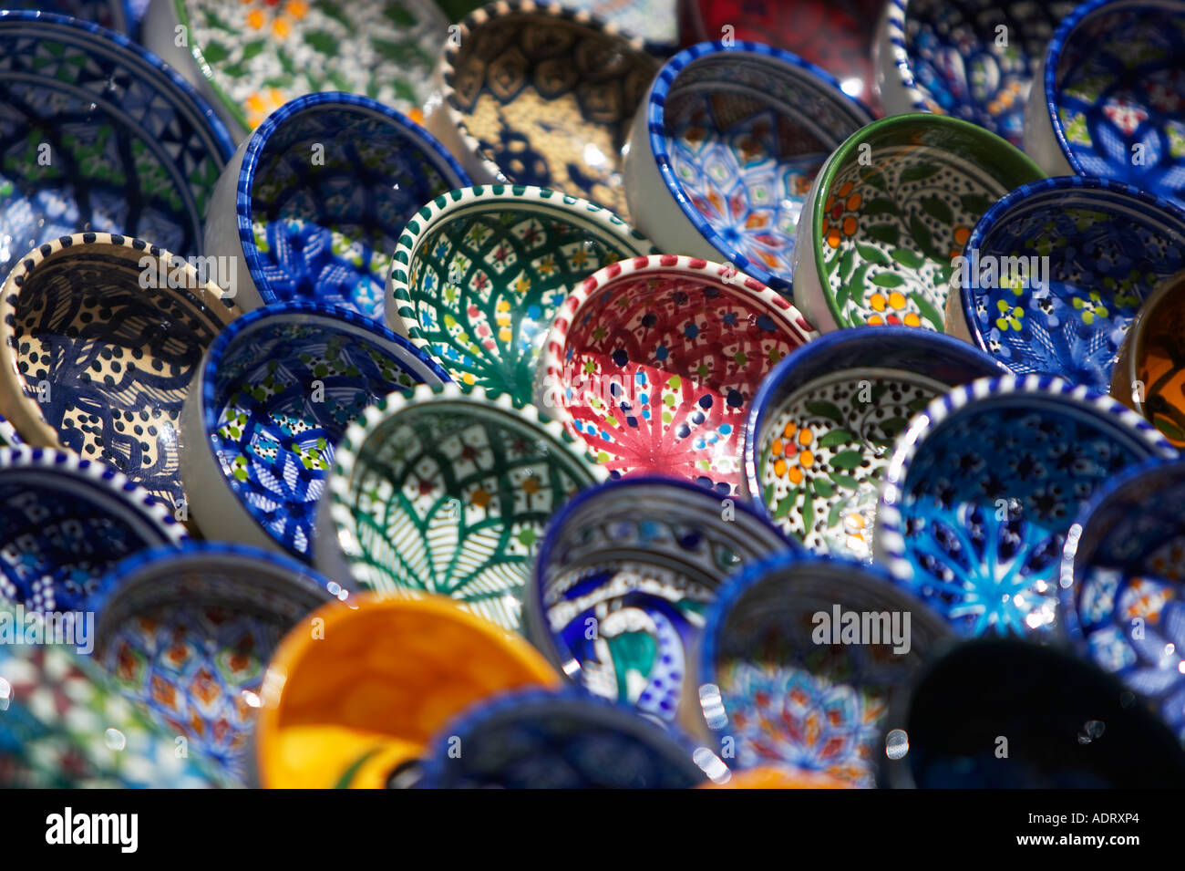 Arabic Pottery Tunisia Stock Photo - Alamy