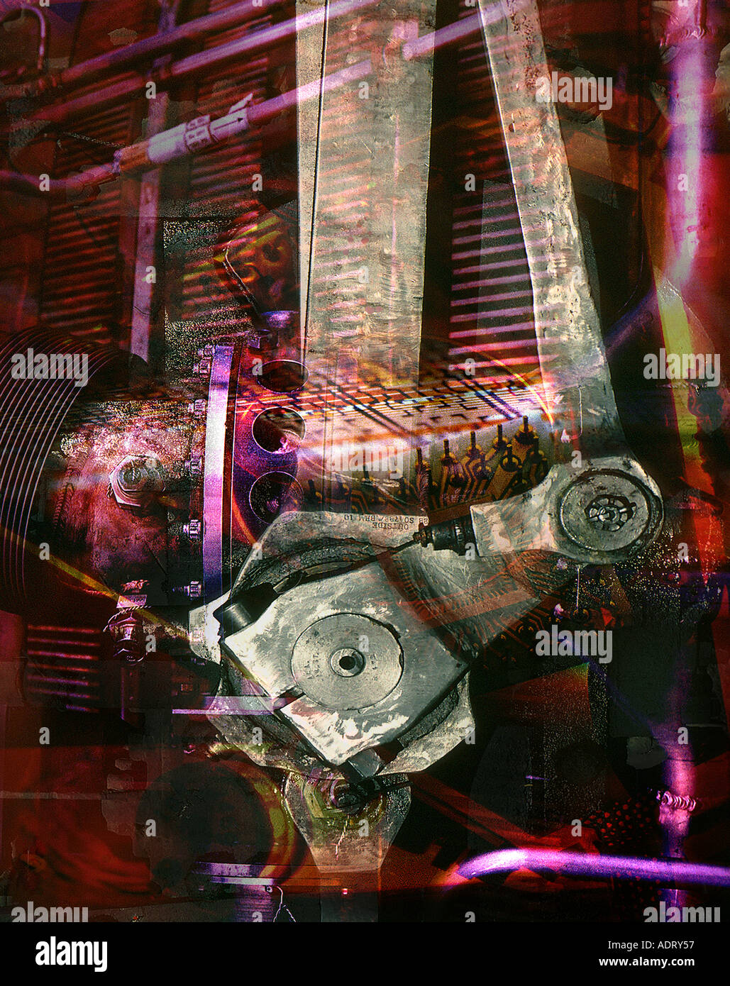 Chipdrive photocollage Artist Stuart Bay Stock Photo - Alamy