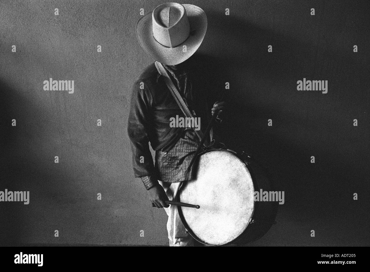 Indian traditional drum Black and White Stock Photos & Images - Alamy