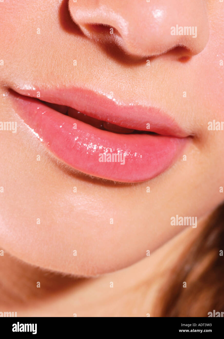 Face Close ups Female Stock Photo - Alamy