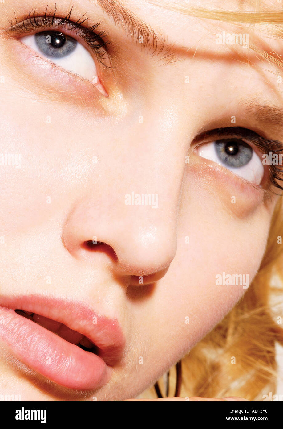 Face Close ups Female Stock Photo - Alamy
