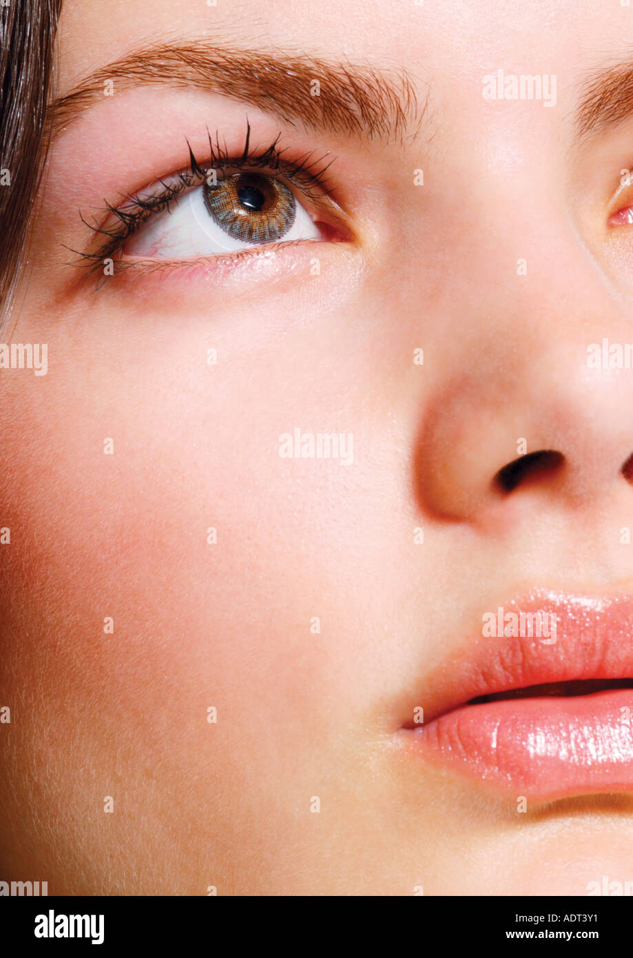 Face Close ups Female Stock Photo - Alamy