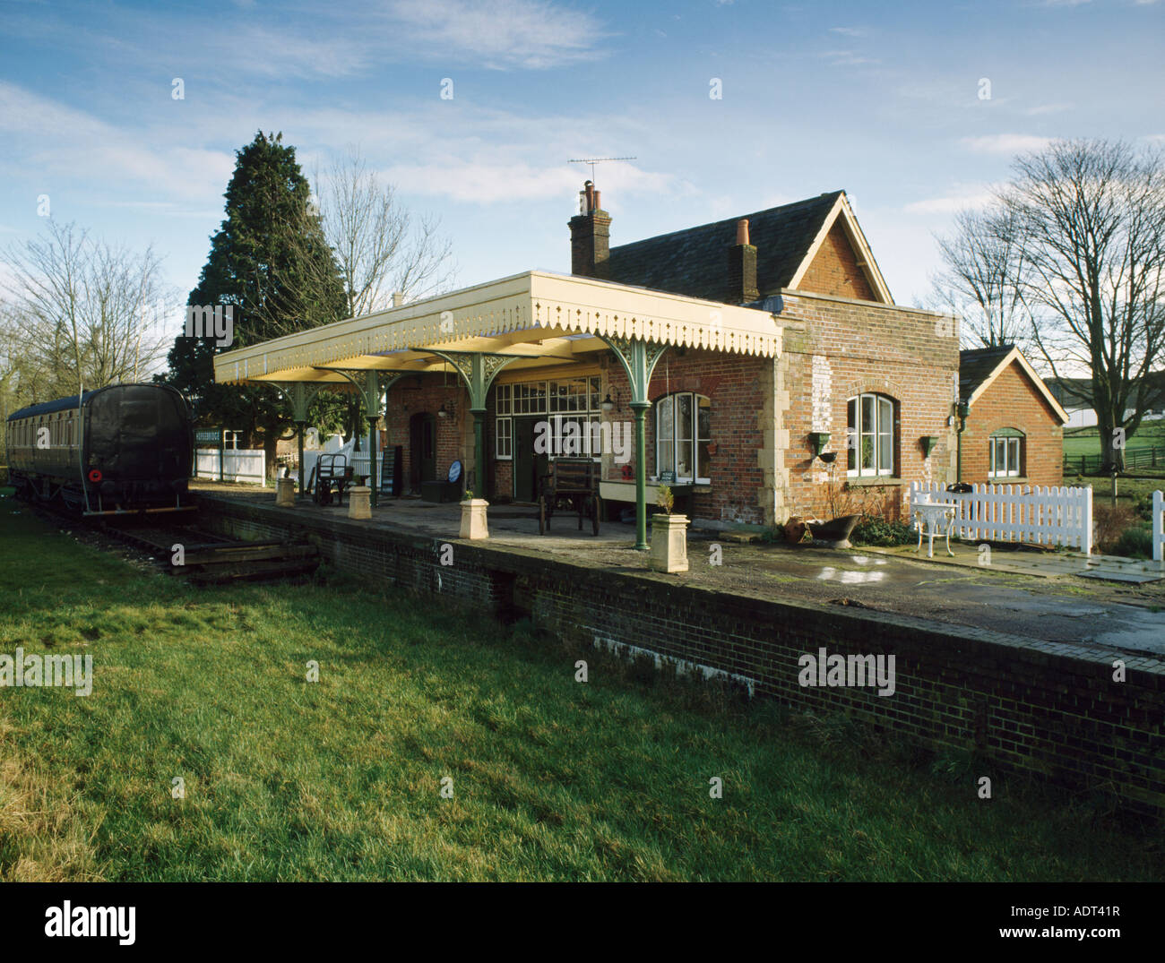 Converted Victorian train station Stock Photo - Alamy