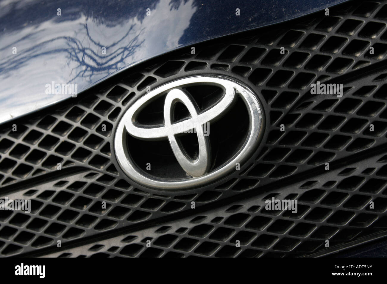 Toyota car badge on a Corolla model Stock Photo - Alamy