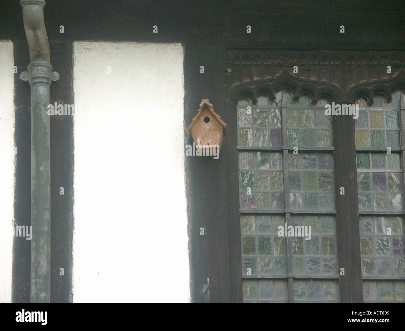 Bird box on the side of Hopwas church Stock Photo - Alamy