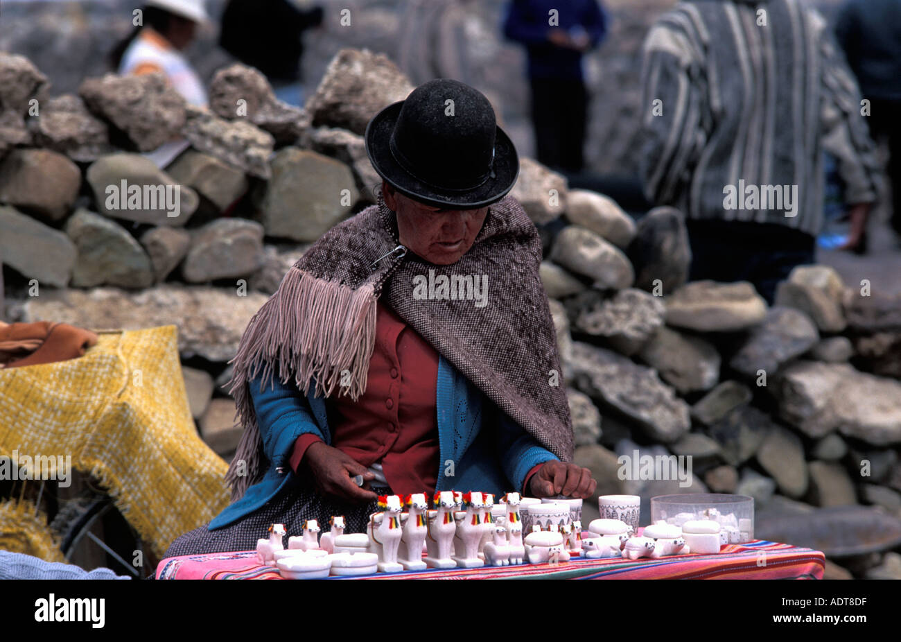 Vending salt sculptures crafed from compressed salt of the Salar de ...