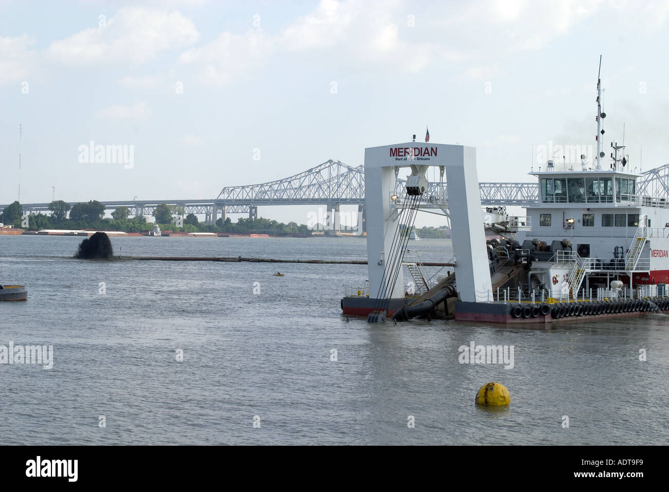 Dredging in the Mississippi River at New Orleans LA Stock Photo - Alamy