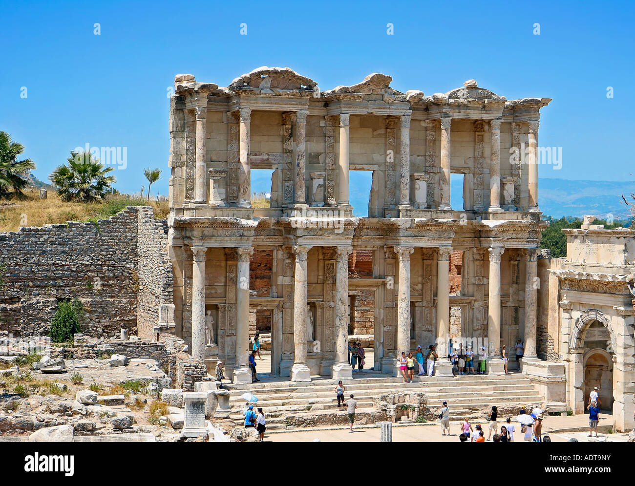 Library of Celsus Ephesus Turkey Stock Photo - Alamy