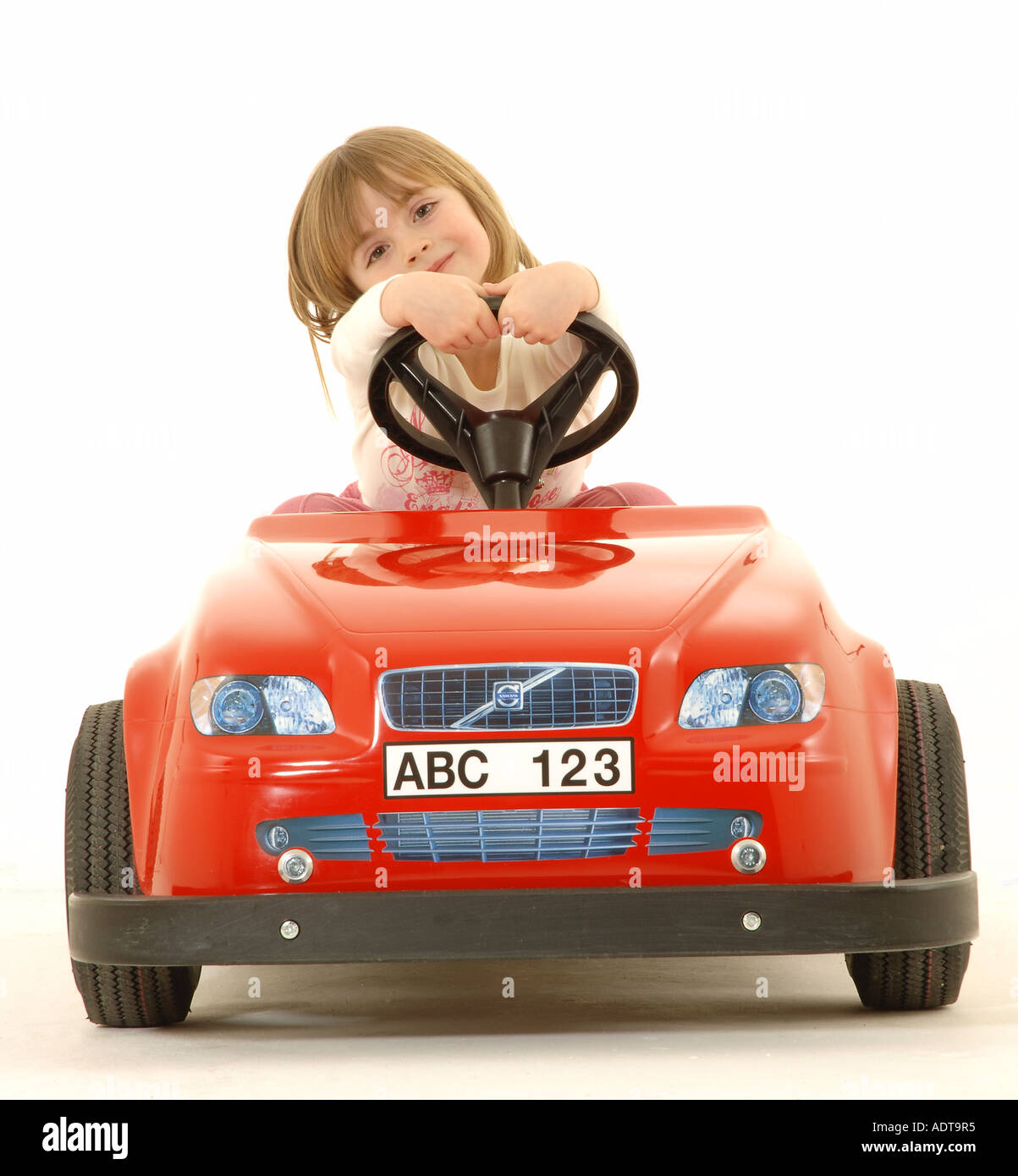 Children girl driving toy car hi-res stock photography and images - Alamy