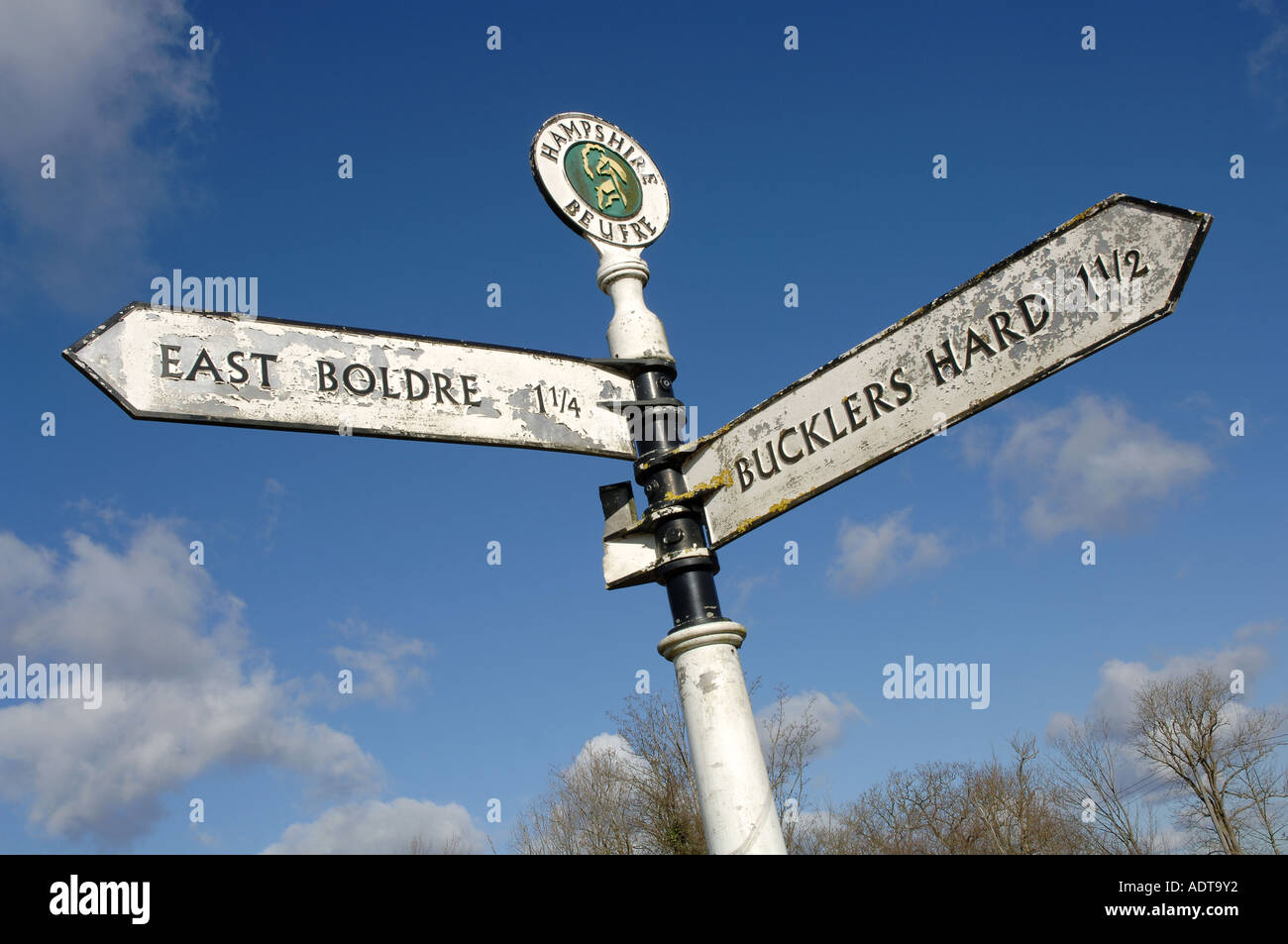 Historic UK Road Sign Stock Photo - Alamy