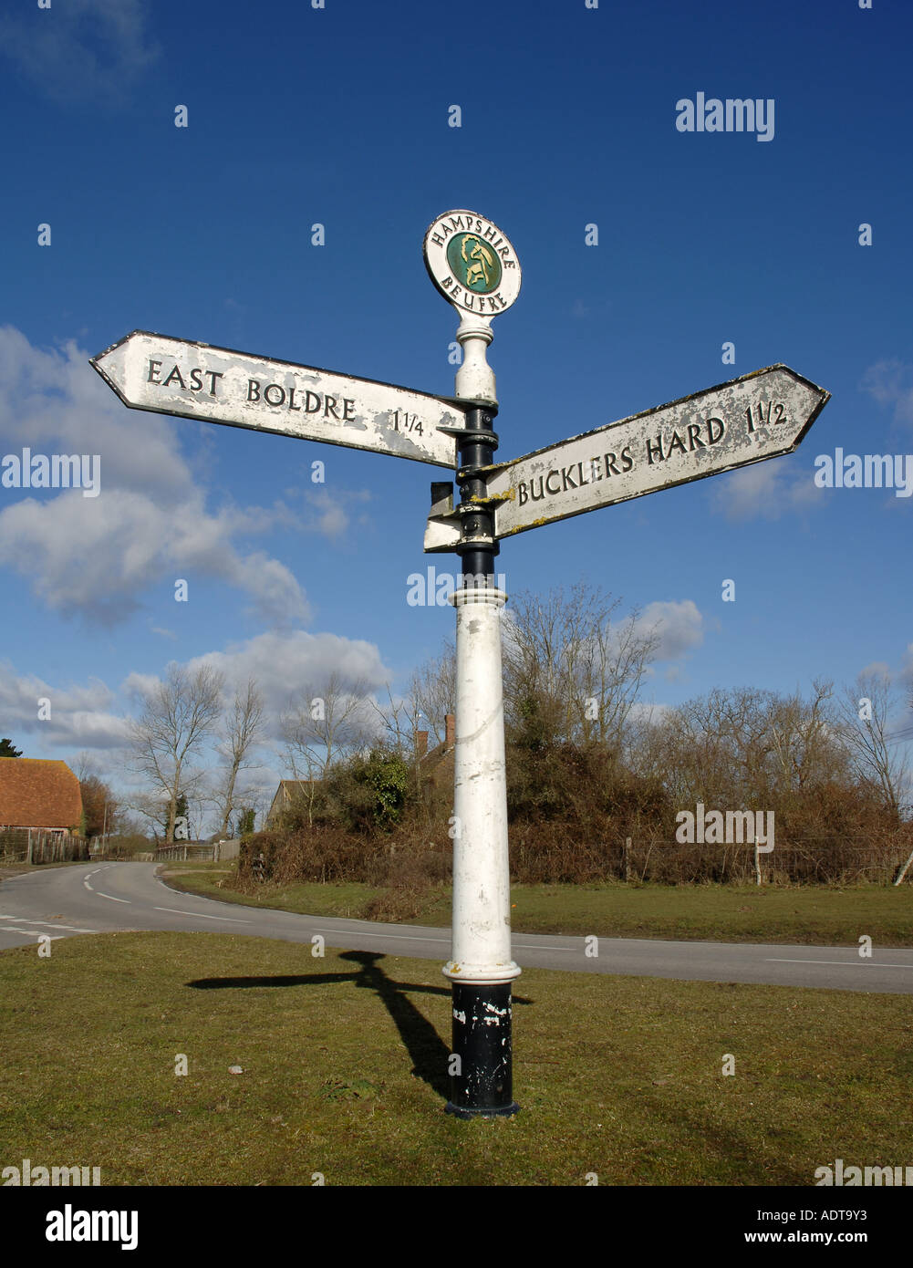Historic UK Road Sign Stock Photo - Alamy