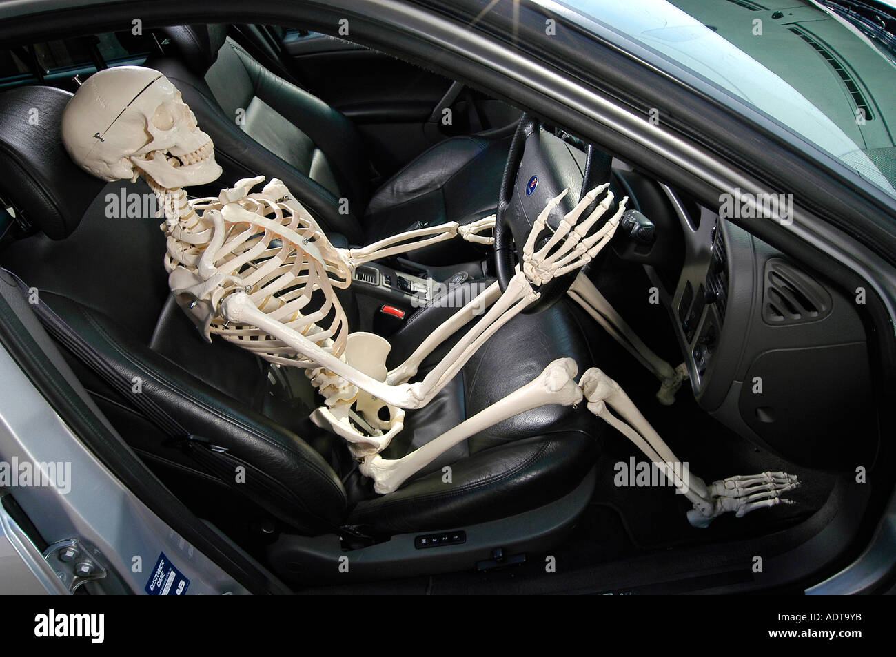 Skeleton driving a car hi-res stock photography and images - Alamy