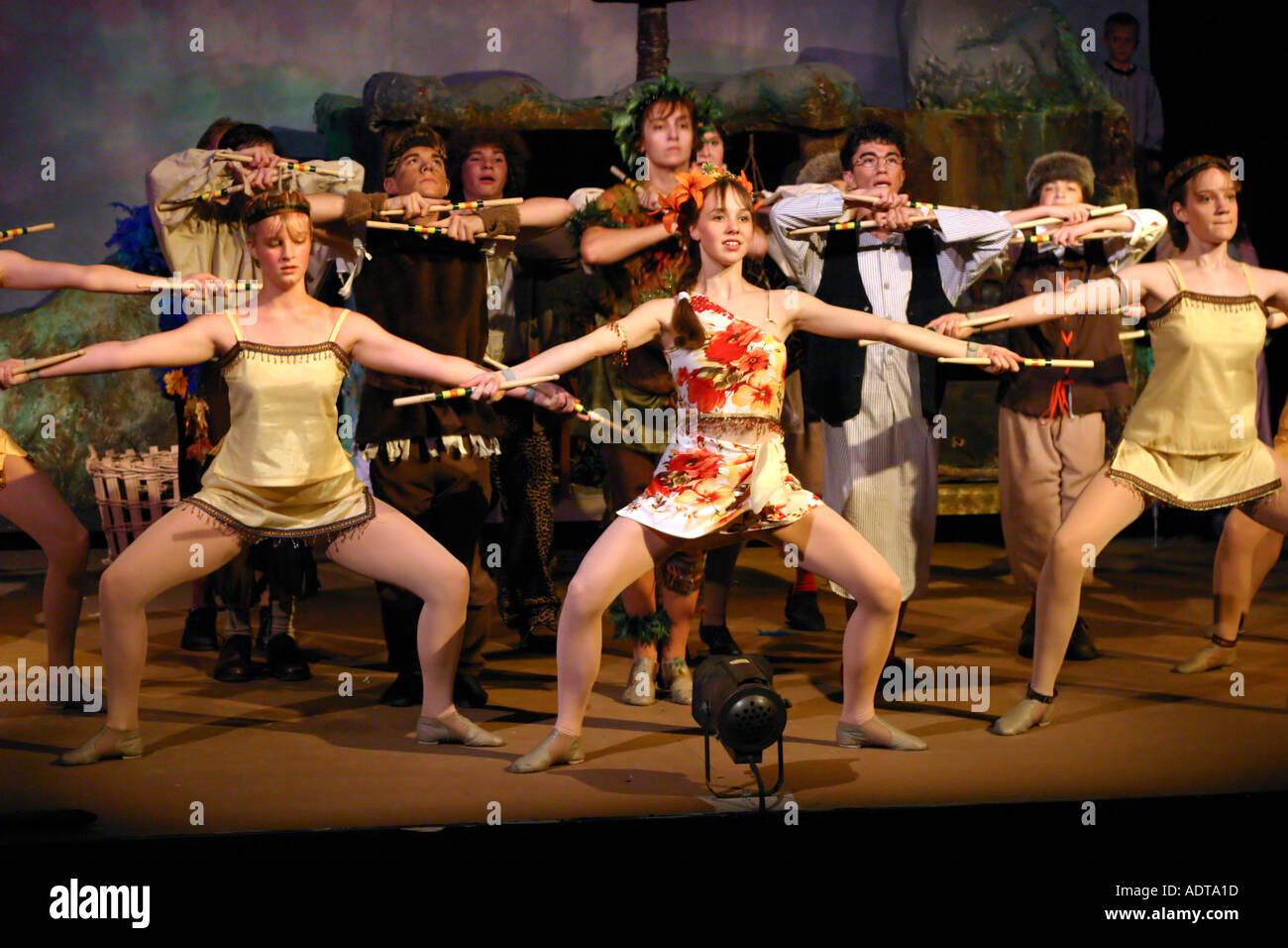 Actors rehearse Peter Pan at a community theatre Stock Photo - Alamy