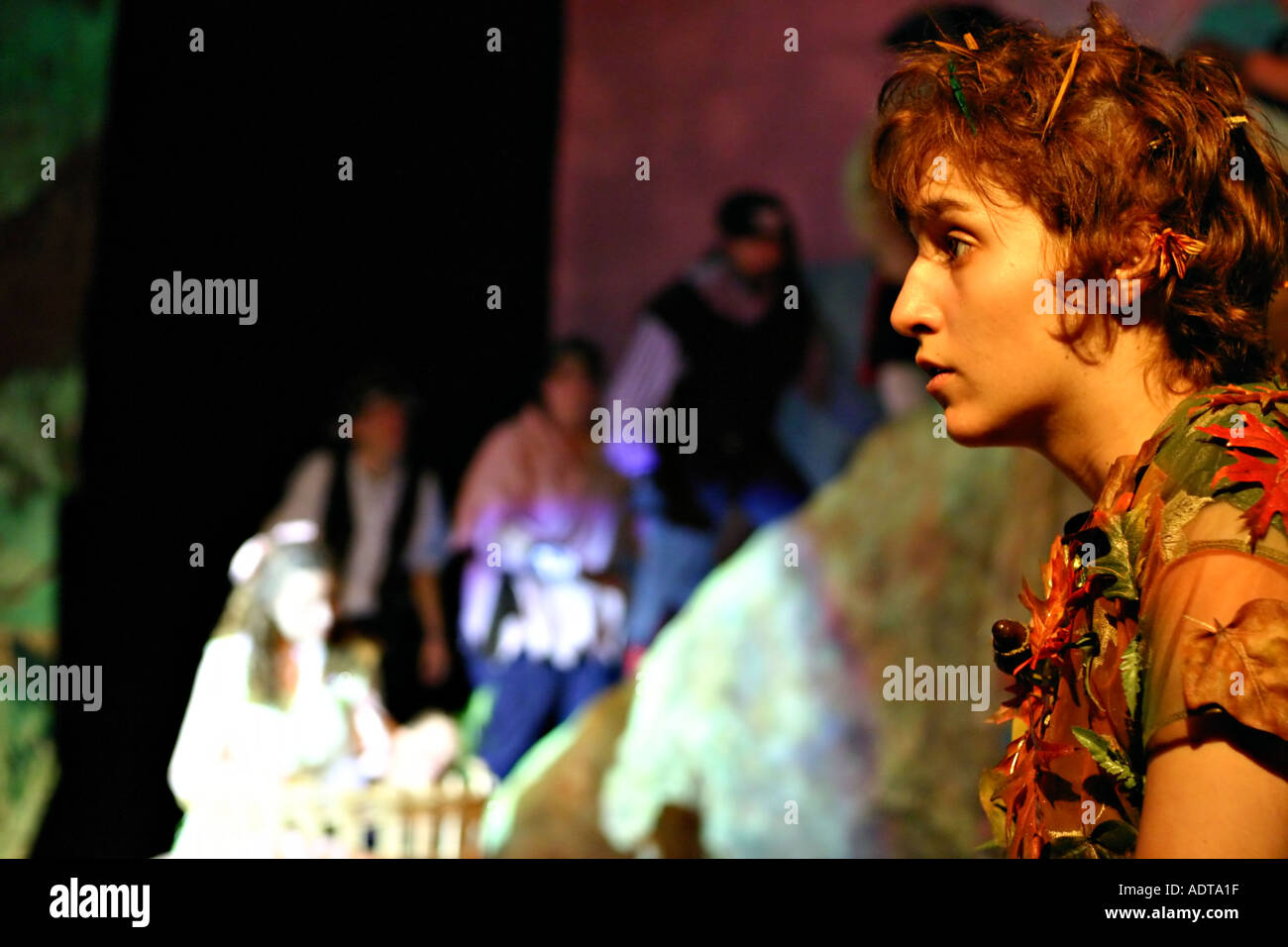 Actors rehearse Peter Pan at a community theatre Stock Photo - Alamy