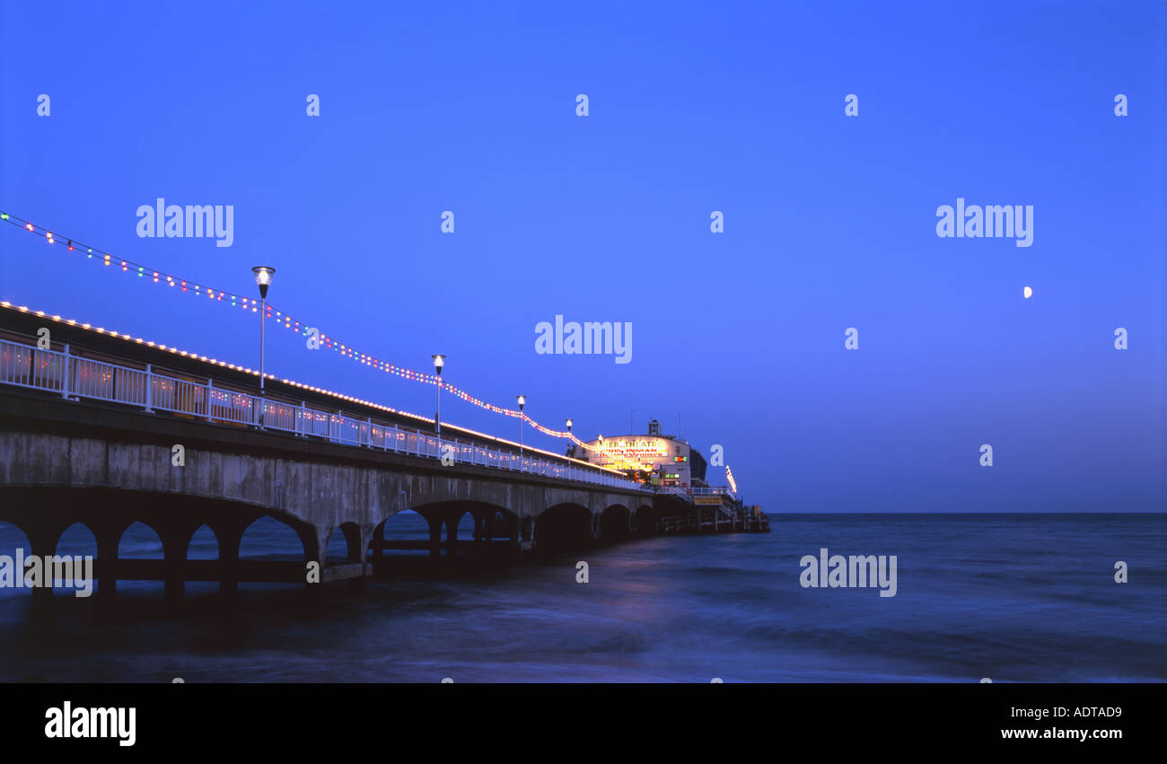 Bournemouth pier moon hi-res stock photography and images - Alamy