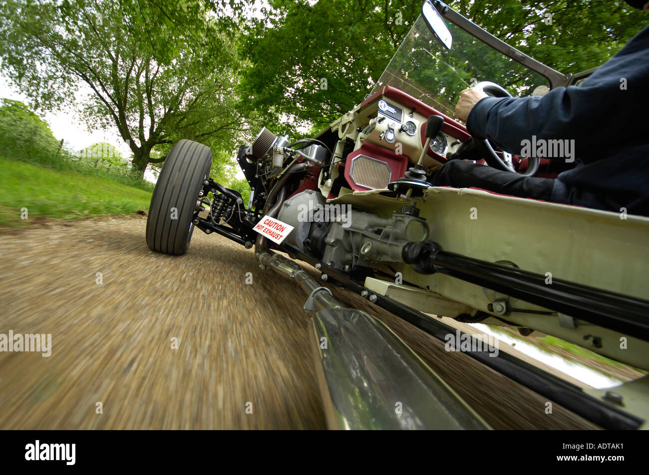 MG B cut in half Stock Photo - Alamy