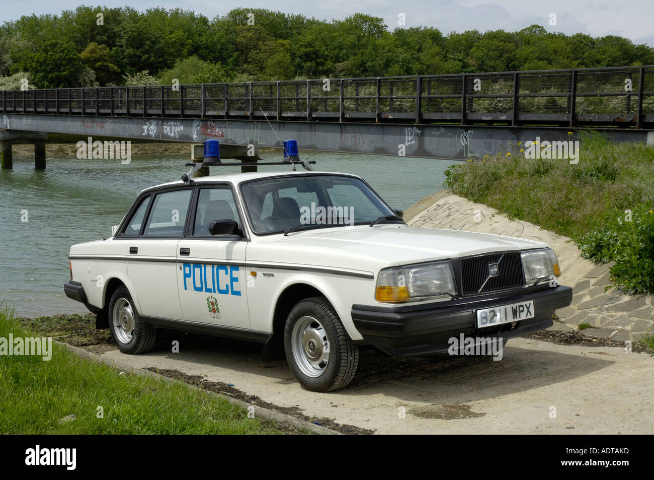 Volvo 540 Police Car 1981 Stock Photo - Alamy