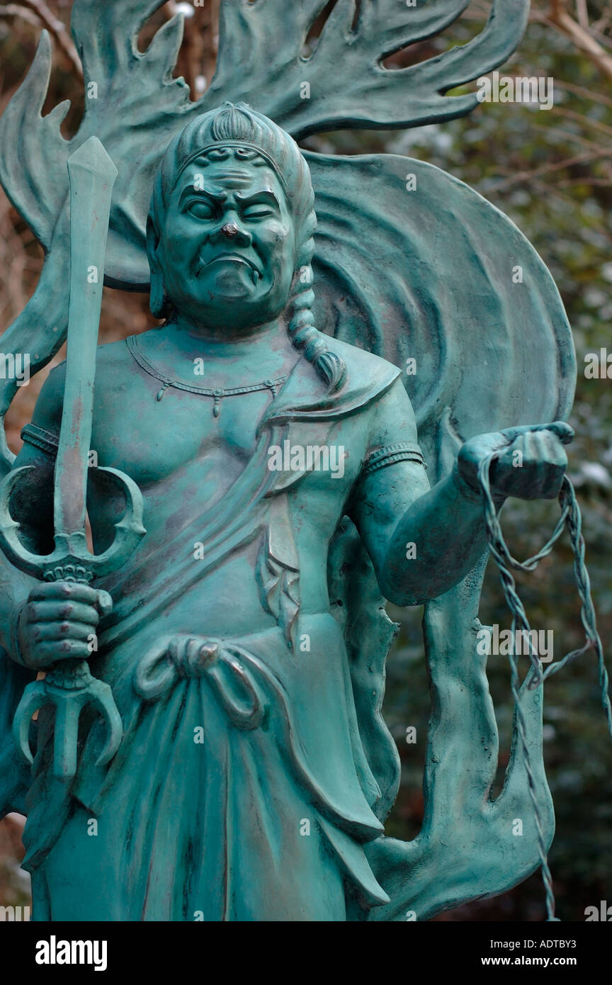 Statue in Minoh Quasi National Park Osaka Japan Stock Photo - Alamy